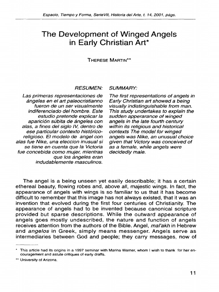 The Development of Winged Angels in Early Christian Art : Therese ...