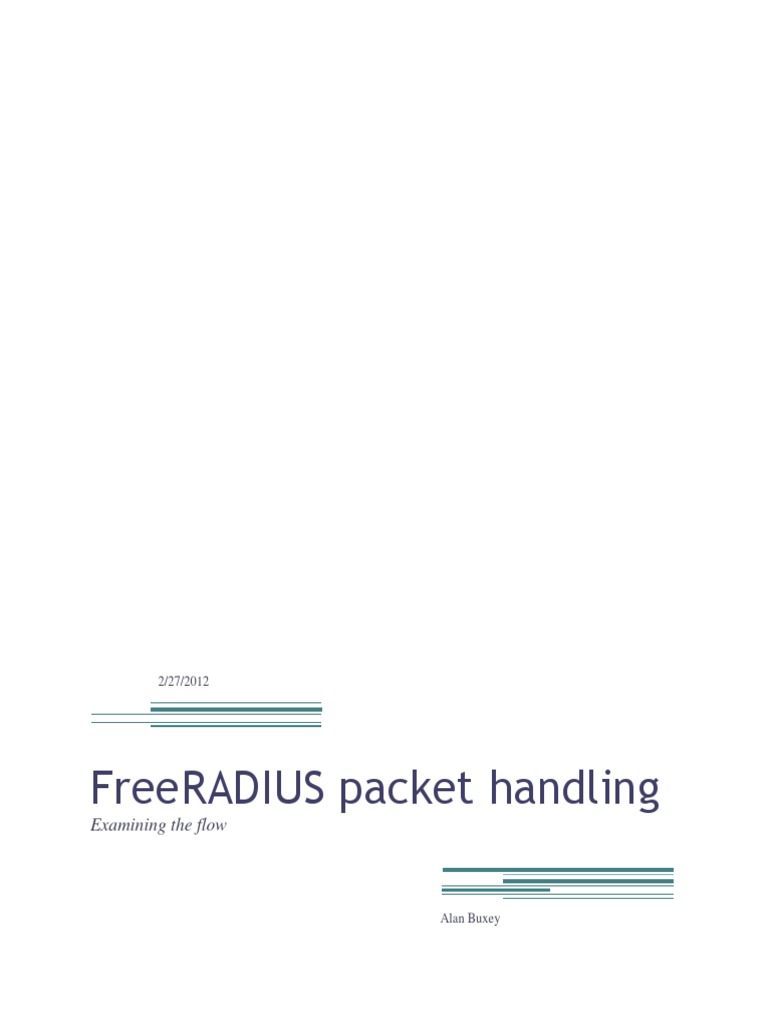 FreeRADIUS Flow | PDF | Radius | Proxy Server