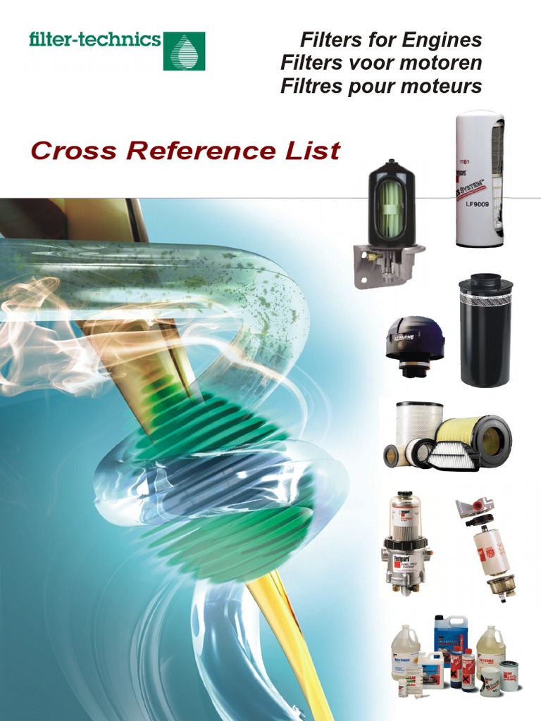 Filters For Engines Cross Reference List | PDF | Vehicle Manufacturers ...