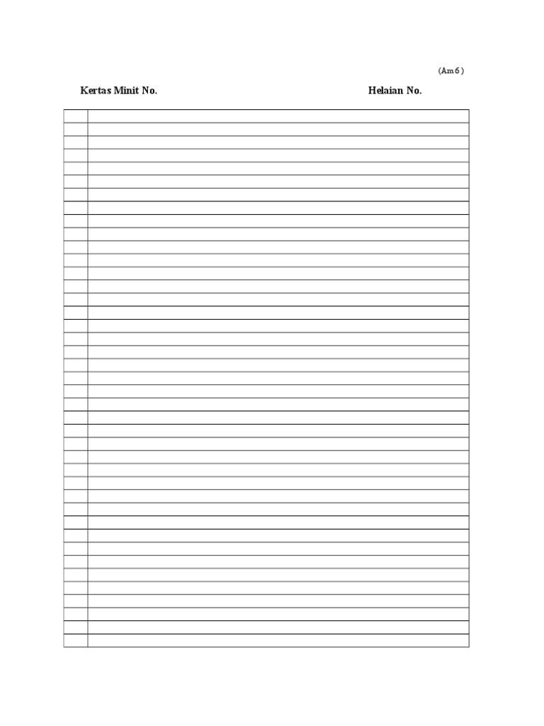 Kertas Minit & Latihan | PDF