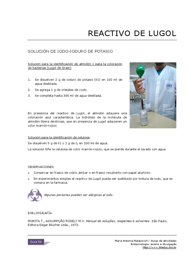 56 Reactivo de Lugol | PDF