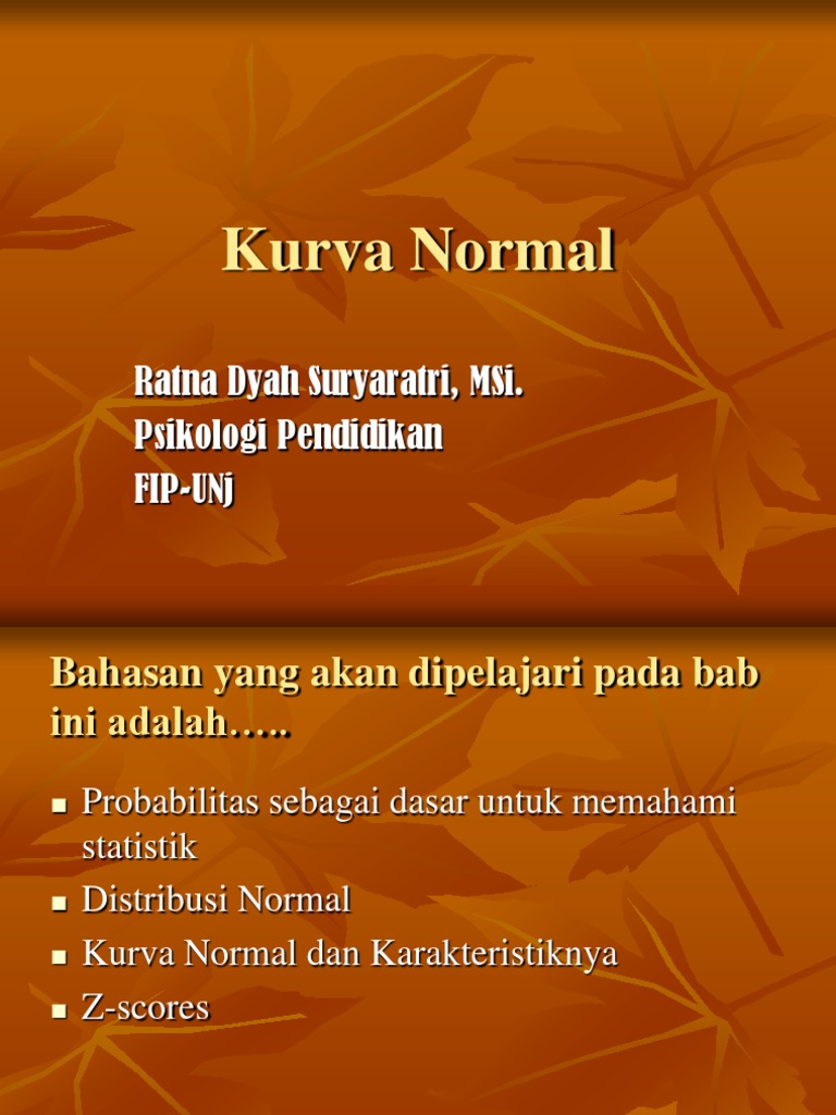 Kurva Normal | PDF | Pengembangan Diri