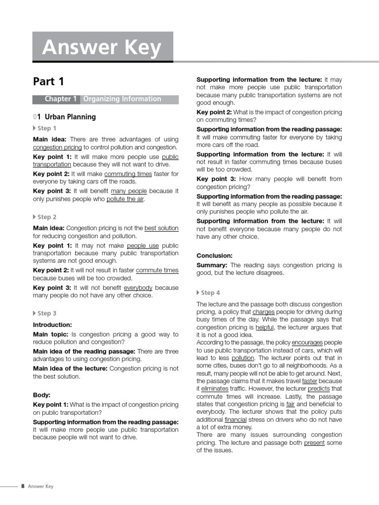 Developing TOEFL 2nd Writing AnswerKey | PDF | Biofuel | Traffic Congestion