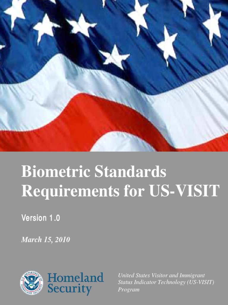 Usvisit Biometric Standards | PDF | Biometrics | Interoperability