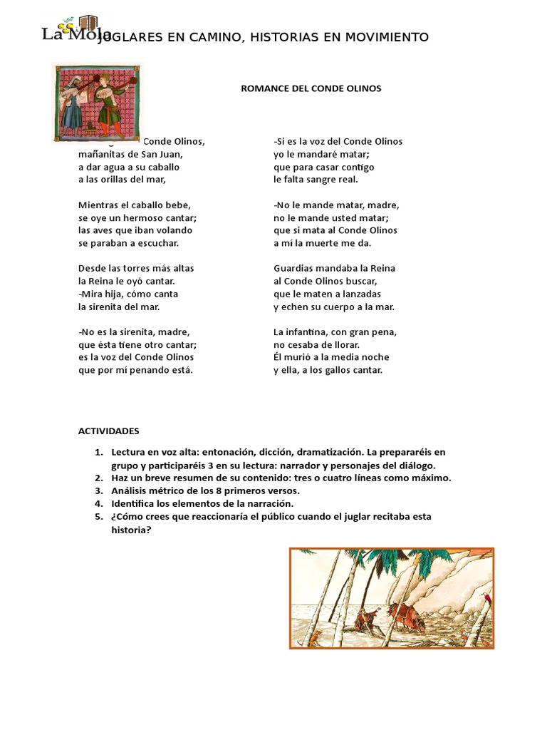 Romance Del Conde Olinos | PDF