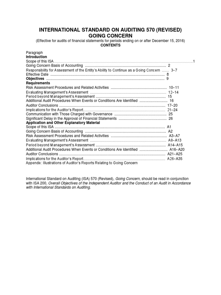 ISA 570 Indonesia | PDF