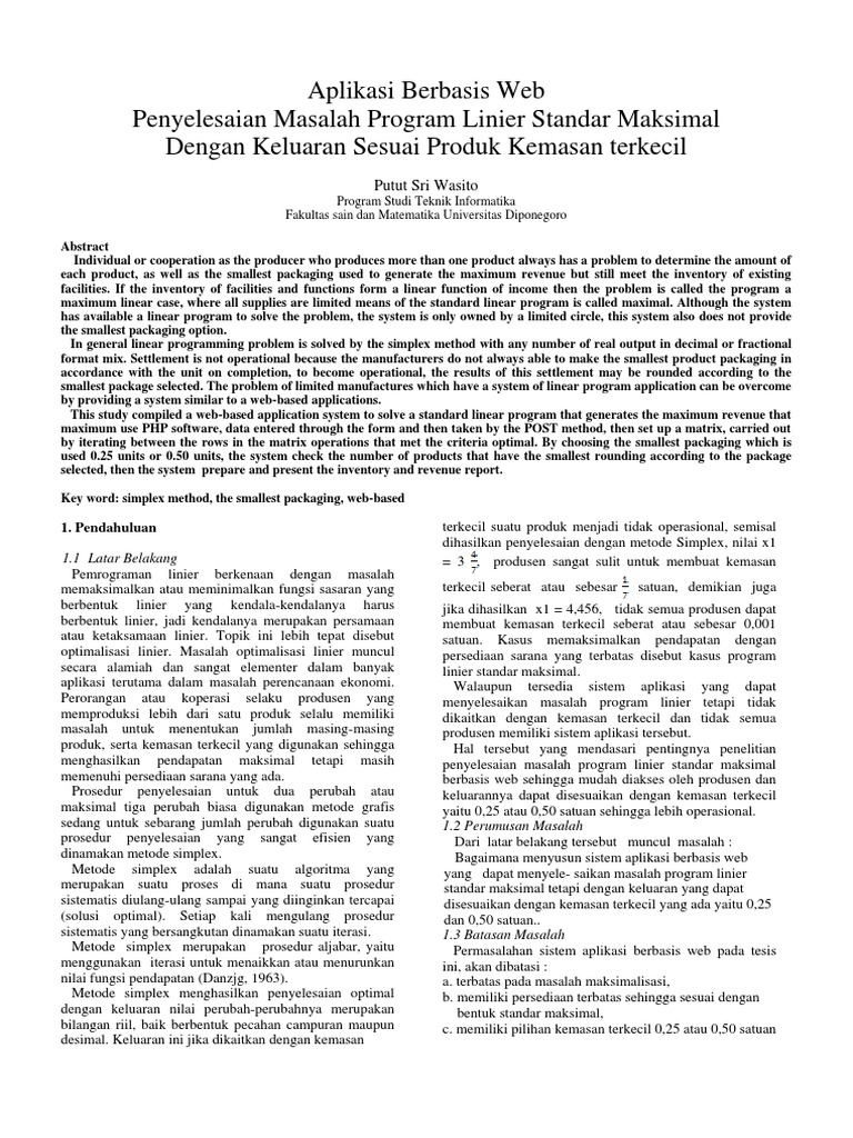 Putut Sri Warsito | PDF