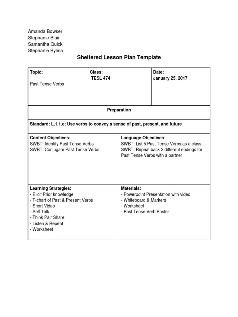 Motivation Lesson Plan | PDF | Grammatical Tense | Grammatical Conjugation