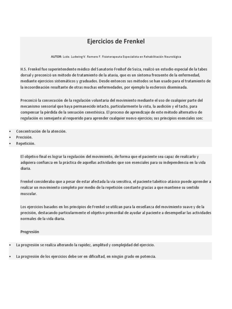 Ejercicios de Frenkel | PDF | Pie | Rodilla
