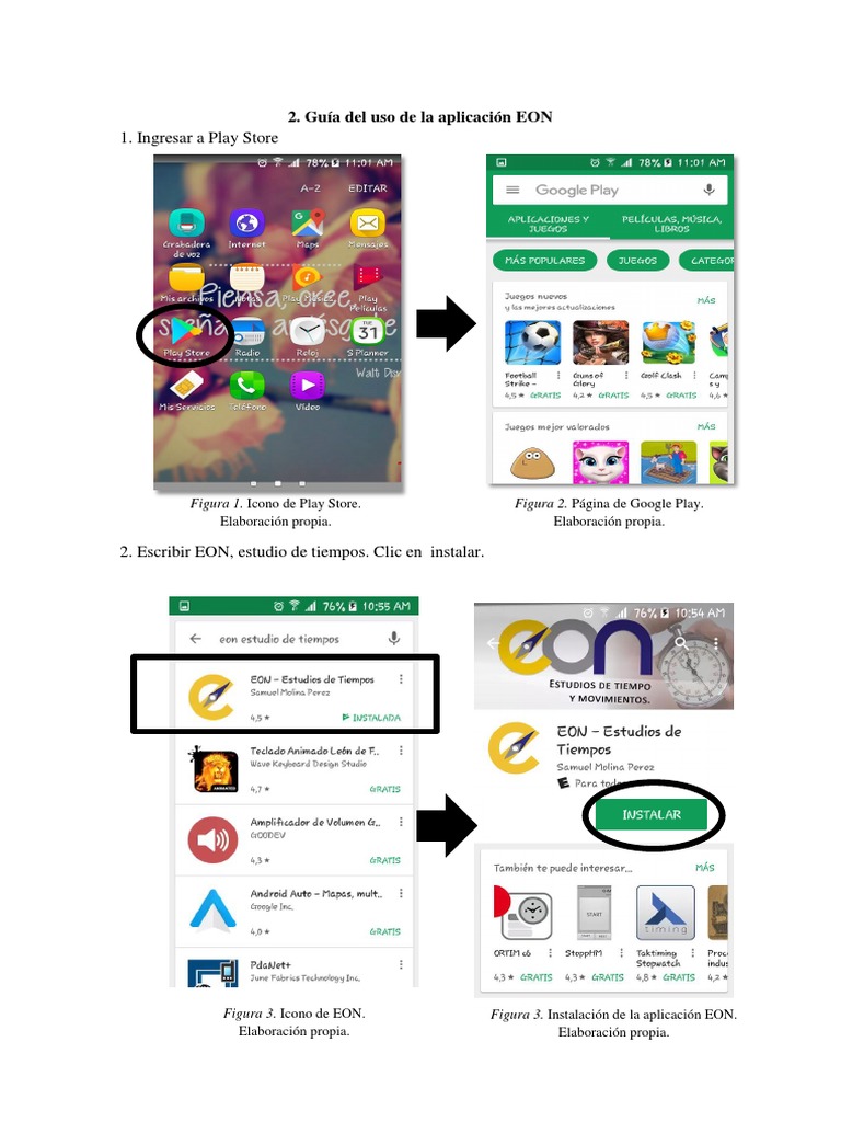 Guía para usar la app EON | PDF | Google Play | Point and Click