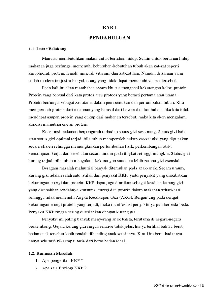 Askep KKP BAB I | PDF