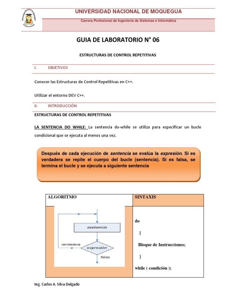 Estructuras de Control Repetitivas en C++ | PDF | Programa de computadora | Programación