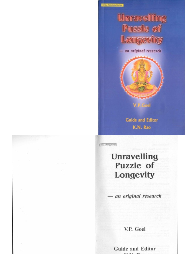 Unravelling Puzzle of Longevity | PDF Unravelling Puzzle of Longevity | PDF