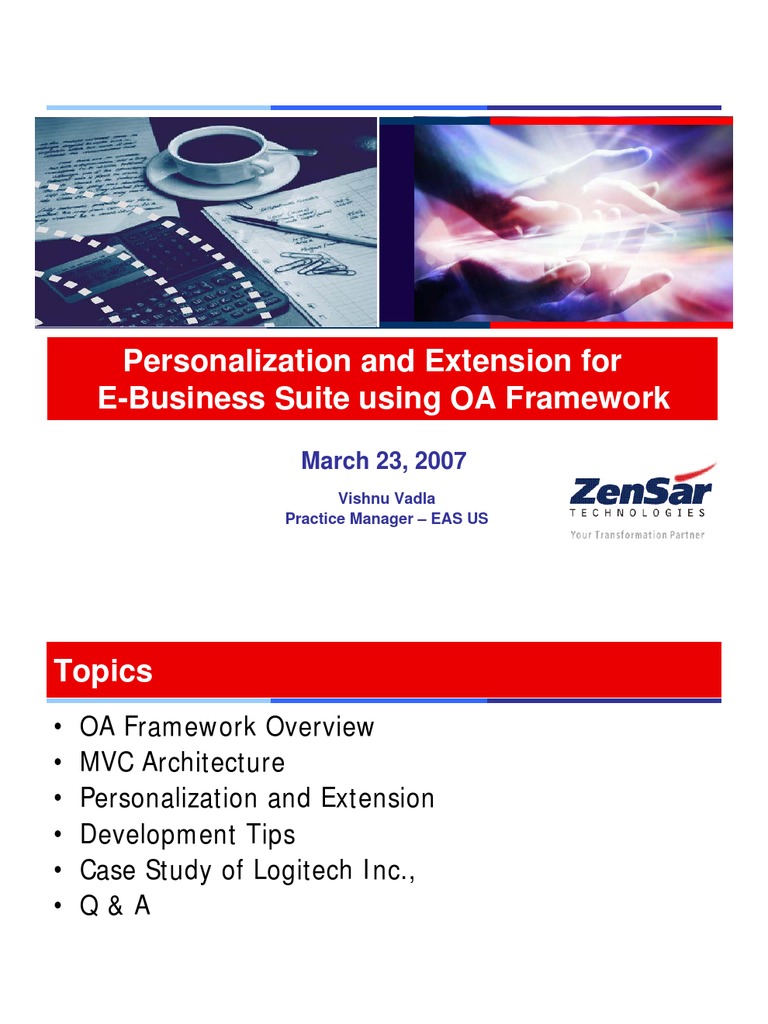 Personalization and Extension For E-Business Suite Using OA Framework | PDF | Model–View ...