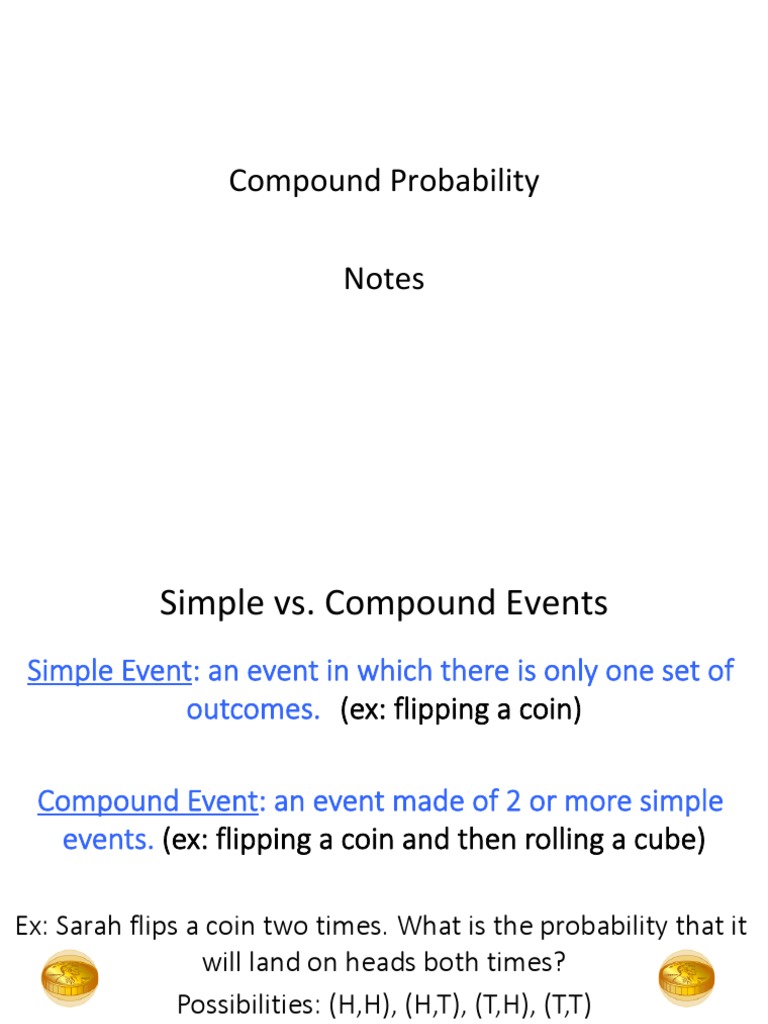 Compound Probability Notes | PDF | Probability | Probability Theory