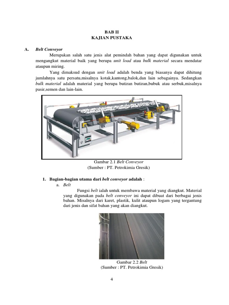 Panduan Belt Conveyor & Perawatan | PDF | Sains & Matematika | Teknologi & Rekayasa