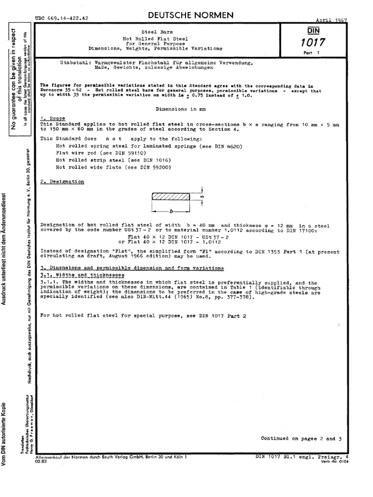 Din 1017 | PDF