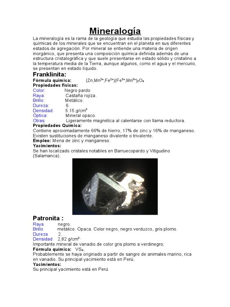 Mineralogia | PDF | Mineralogía | Minerales
