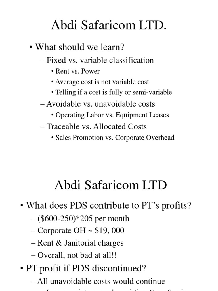 Abdi Safaricom LTD | PDF