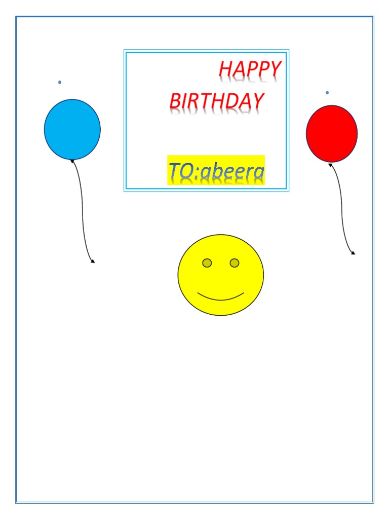 Birthday Card | PDF
