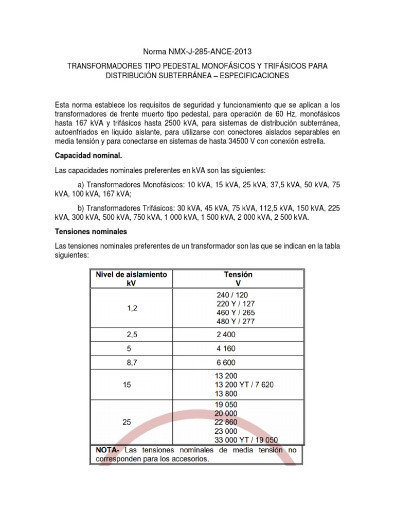 NMX J 285 Ance 2013 | PDF