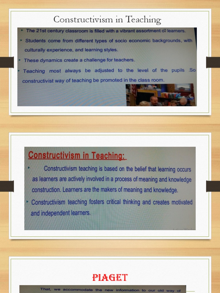 Constructivism in Teaching | PDF | Constructivism (Philosophy Of ...