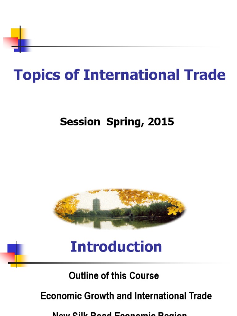 Introduction To International Trade | PDF | Mercantilism | Economic ...