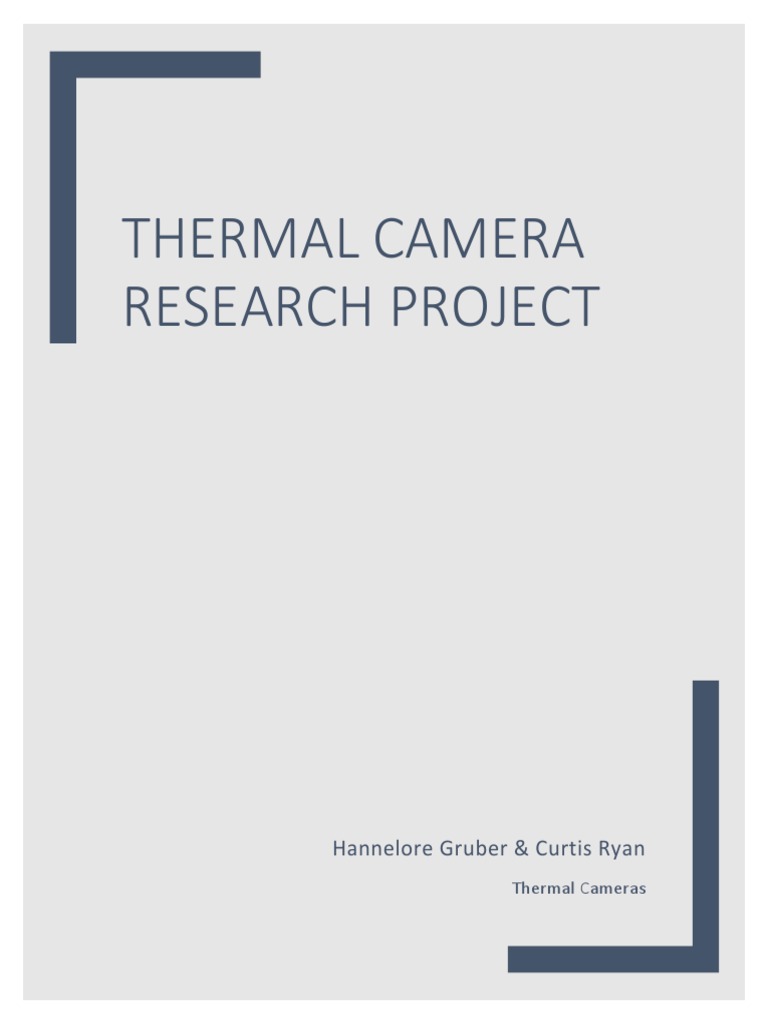 Thermal Camera Research Paper | PDF | Thermography | Infrared