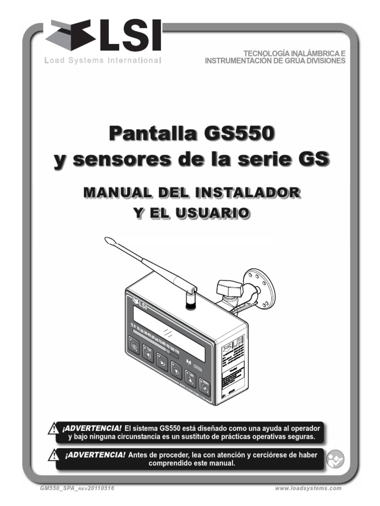 BTS LSI GS550 Manual Espanol | PDF | Antena (Radio) | Pantalla de ...