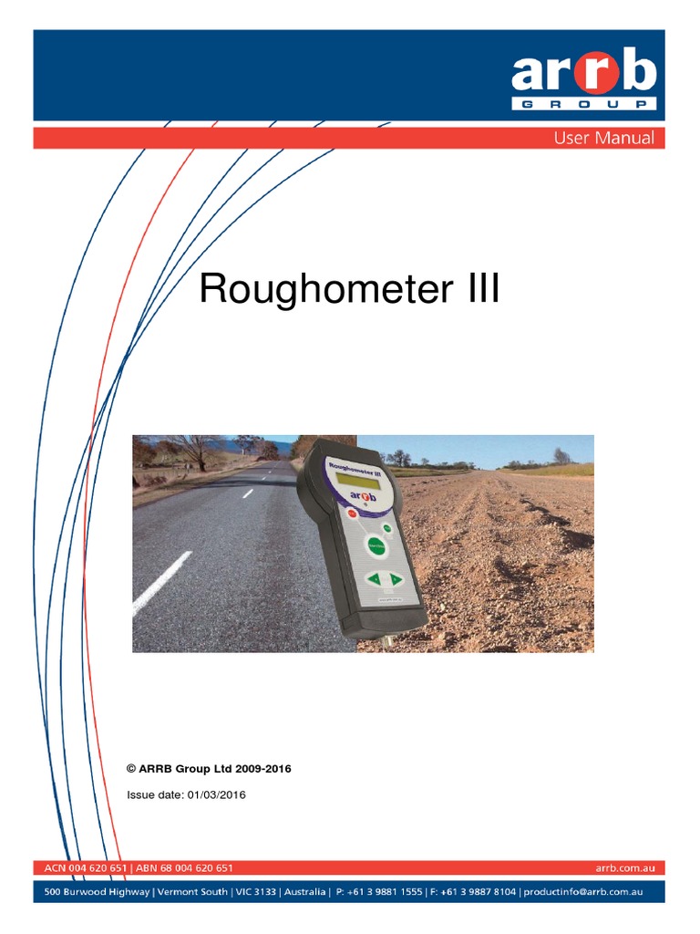 WE 751-4-20 Roughometer III User Manual (01.03.16) | PDF | Accelerometer | Calibration