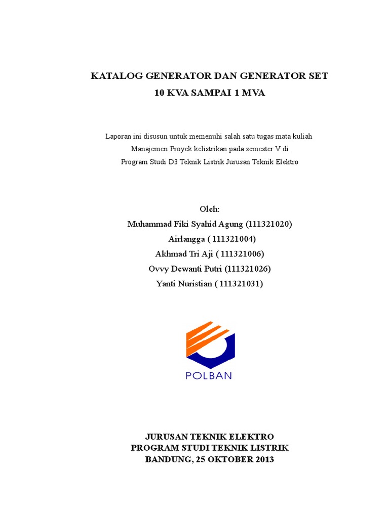 Cover Katalog Motor Listrik | PDF