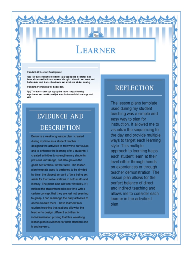 Standard 1 and 7 | PDF | Lesson Plan | Change