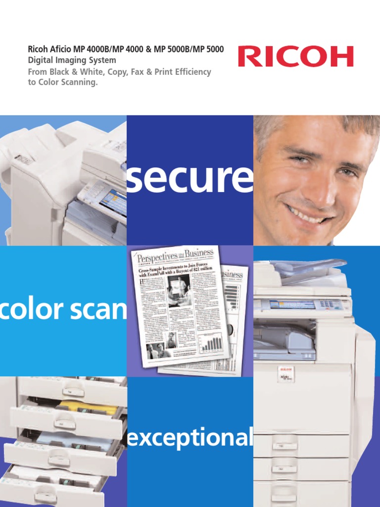 Ricoh Aficio MP 4000 Users Manual 274842 PDF | PDF | Fax | Image Scanner