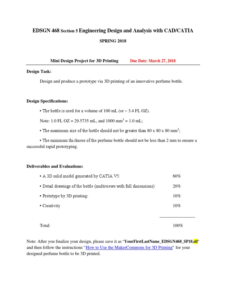 Mini Design Project | PDF