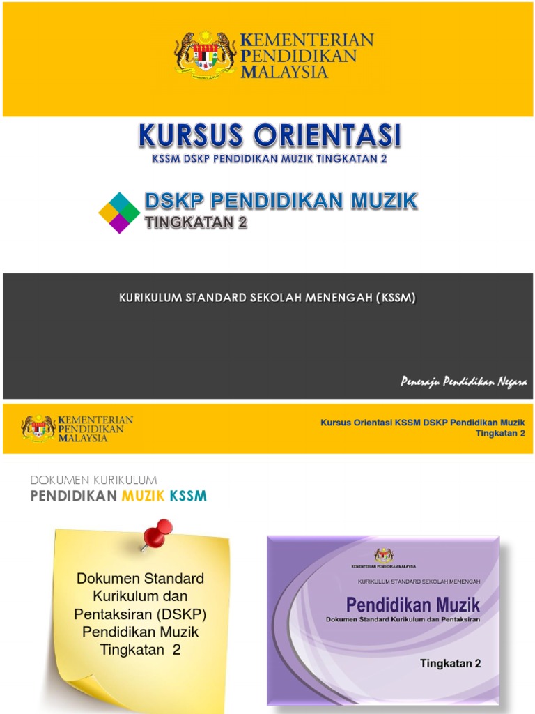 1.DSKP PENDIDIKAN MUZIK TINGKATAN 2.ppsx | PDF