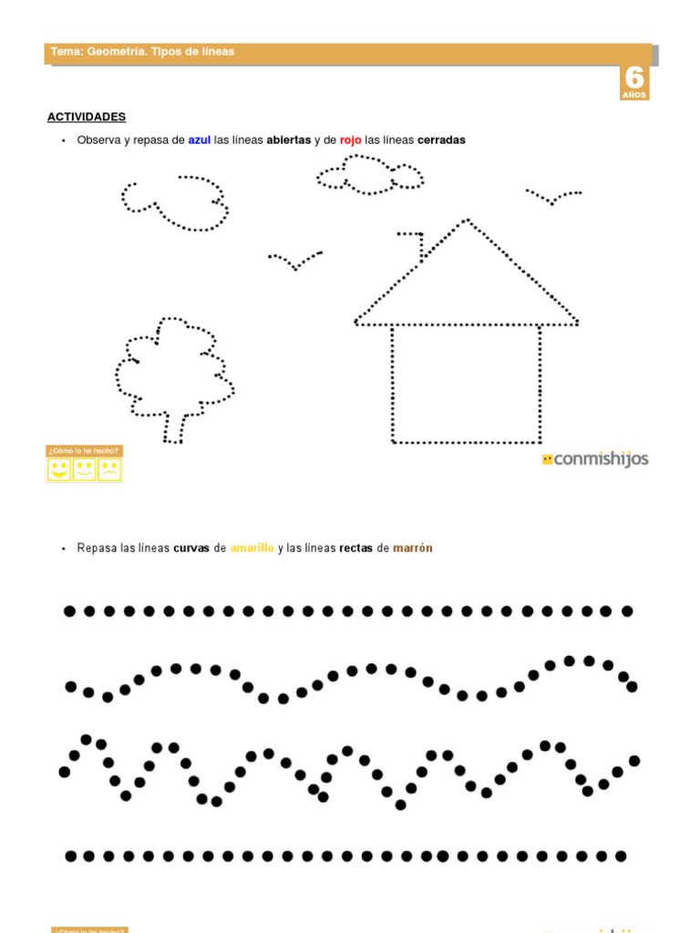 Fichas Geometria Tipos Lineas