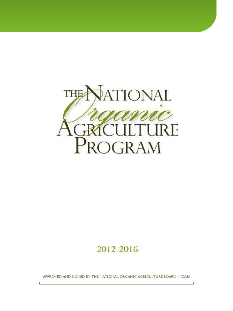 PH National Organic Agri Program - NOAP 2012-2016 | PDF | Organic ...