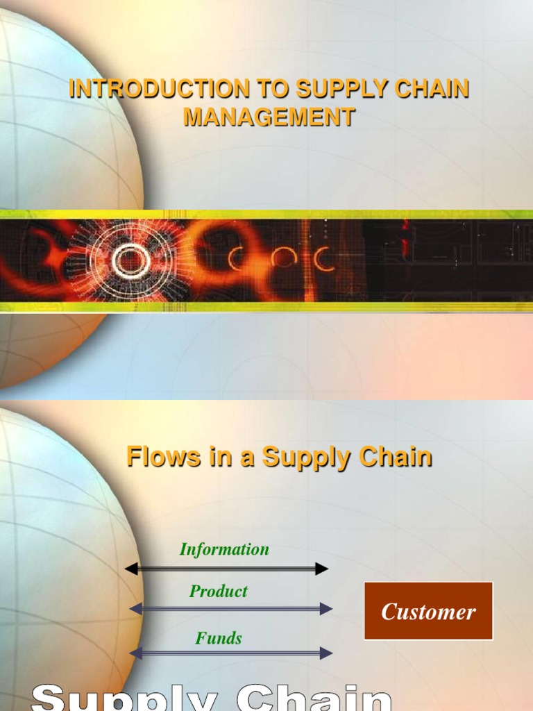 Introduction to Supply Chain Management | PDF | Supply Chain | Supply ...