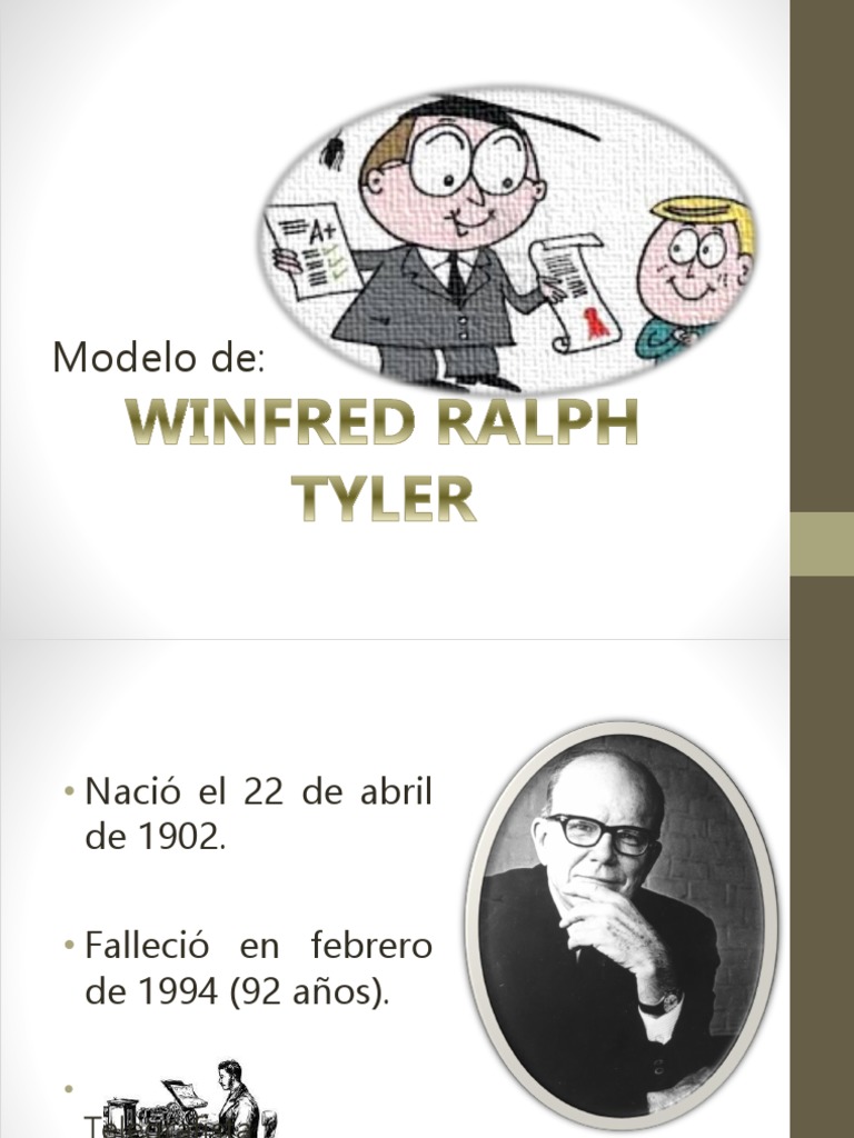 Winfred Ralph Tyler | PDF | Evaluación | Plan de estudios