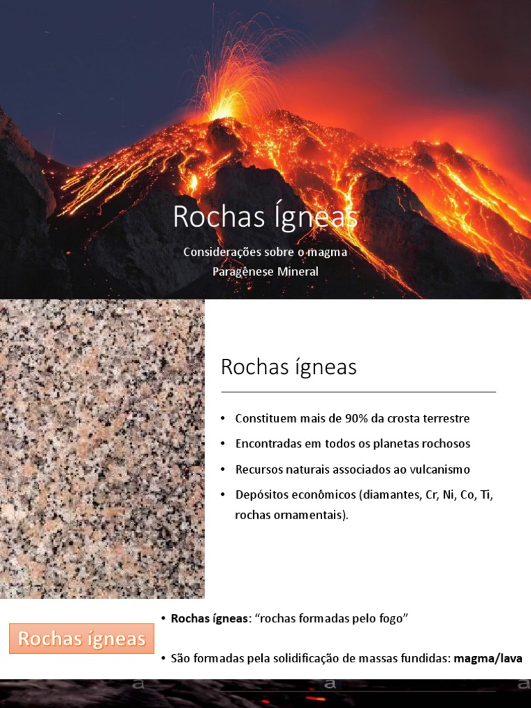 Aula 2 - Rochas Igneas - Considerações Sobre o Magma, Paragênese ...