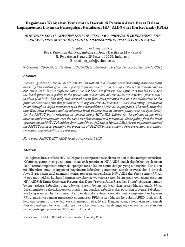 Bagaimana Kebijakan Pemerintah Daerah Di Provinsi Jawa Barat Dalam Implementasi Layanan ...