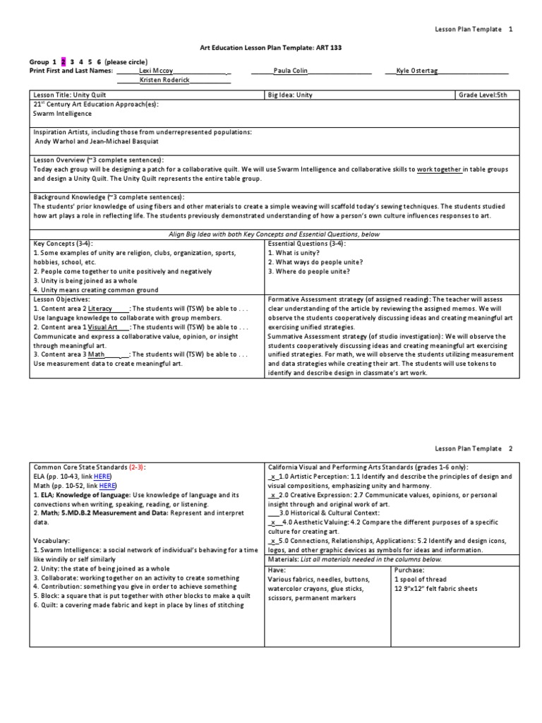 Align Big Idea With Both Key Concepts and Essential Questions, Below ...