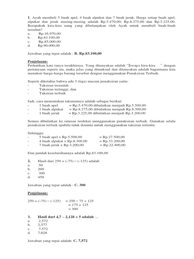 Soal Olimpiade Matematika | PDF