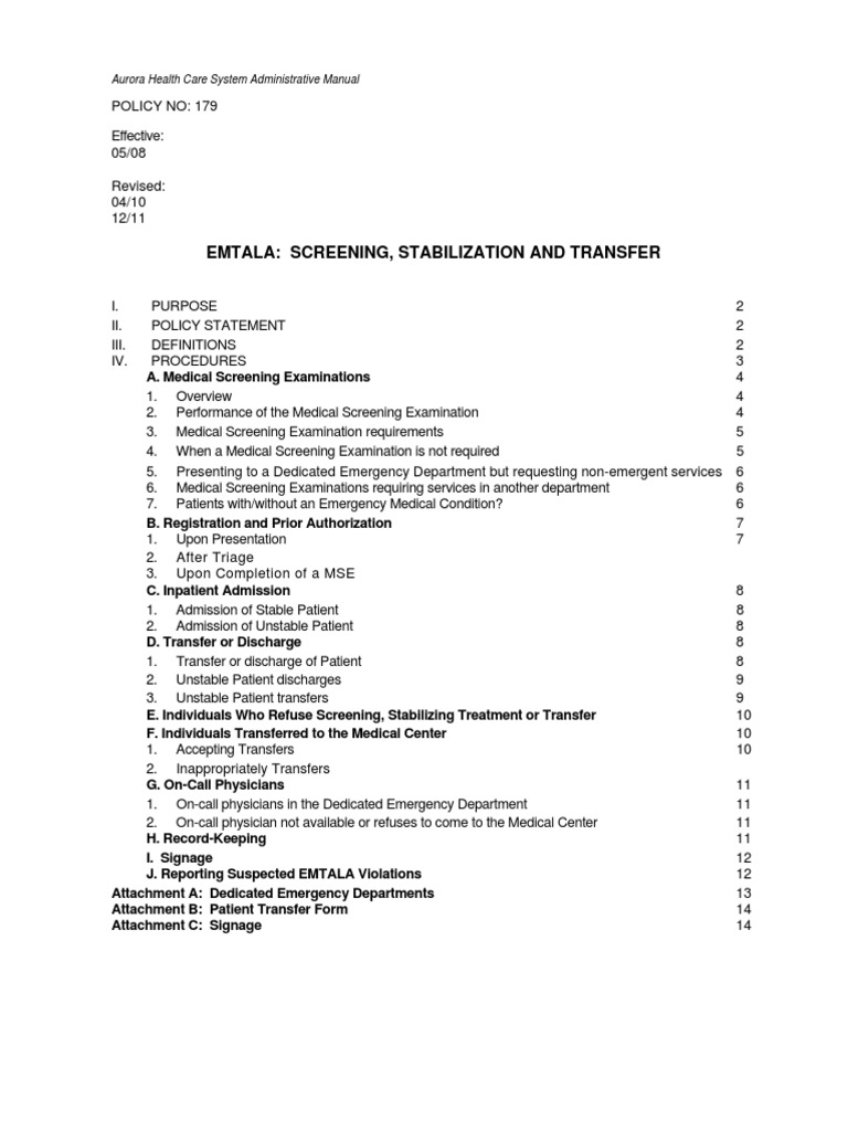 Emtala | PDF | Emergency Department | Hospital