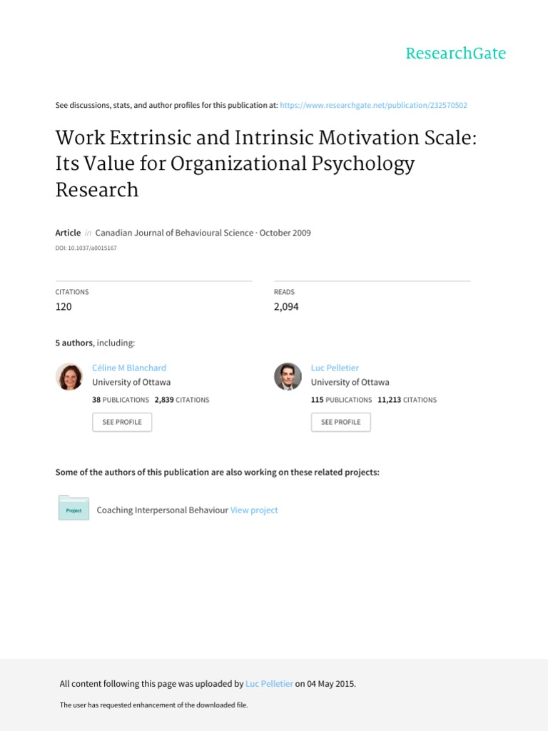 WEIMS | PDF | Motivation | Motivational