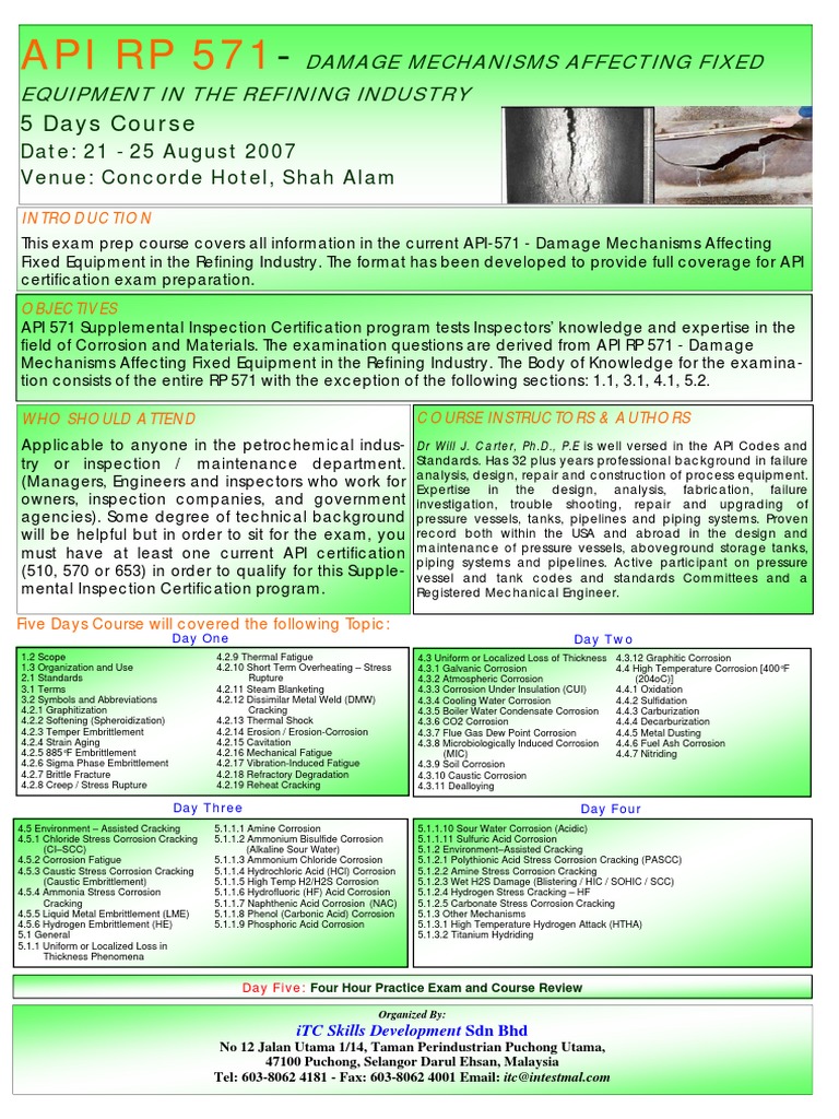 API 571 Damage Mechanism | PDF | Corrosion | Copyright