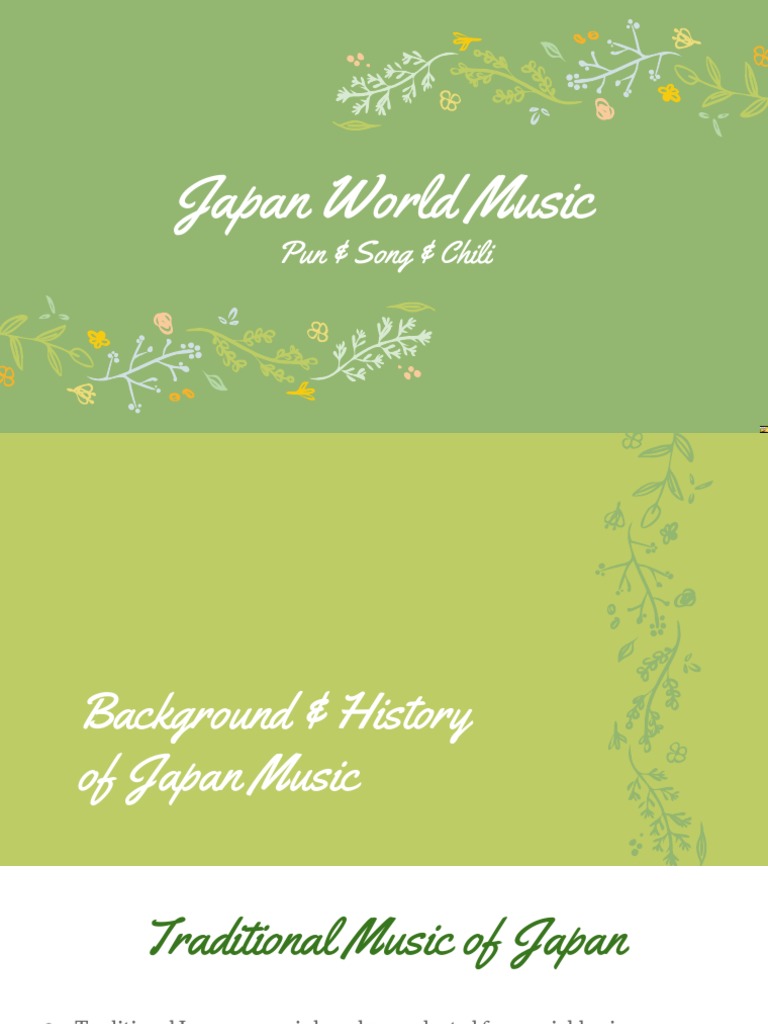 Japan World Music | PDF | Performing Arts | Jazz Music