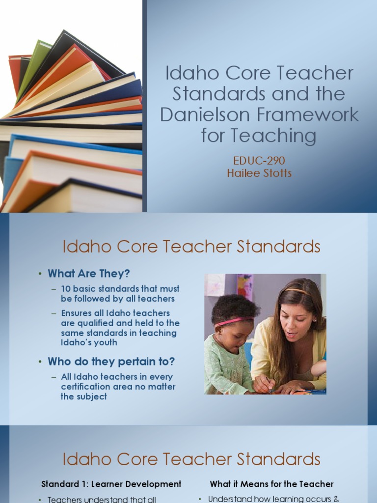 Idaho Core Teacher Standards and The Danielson Framework | PDF ...