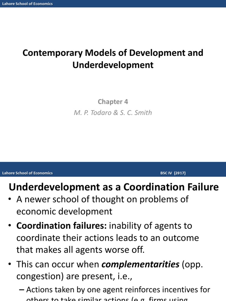 Contemporary Models of Development and Underdevelopment: M. P. Todaro ...
