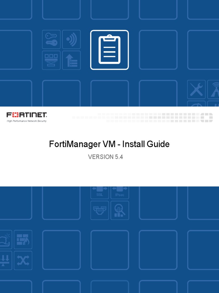 FortiManager VM Install Guide v5.4 | Virtual Machine | Hyper V